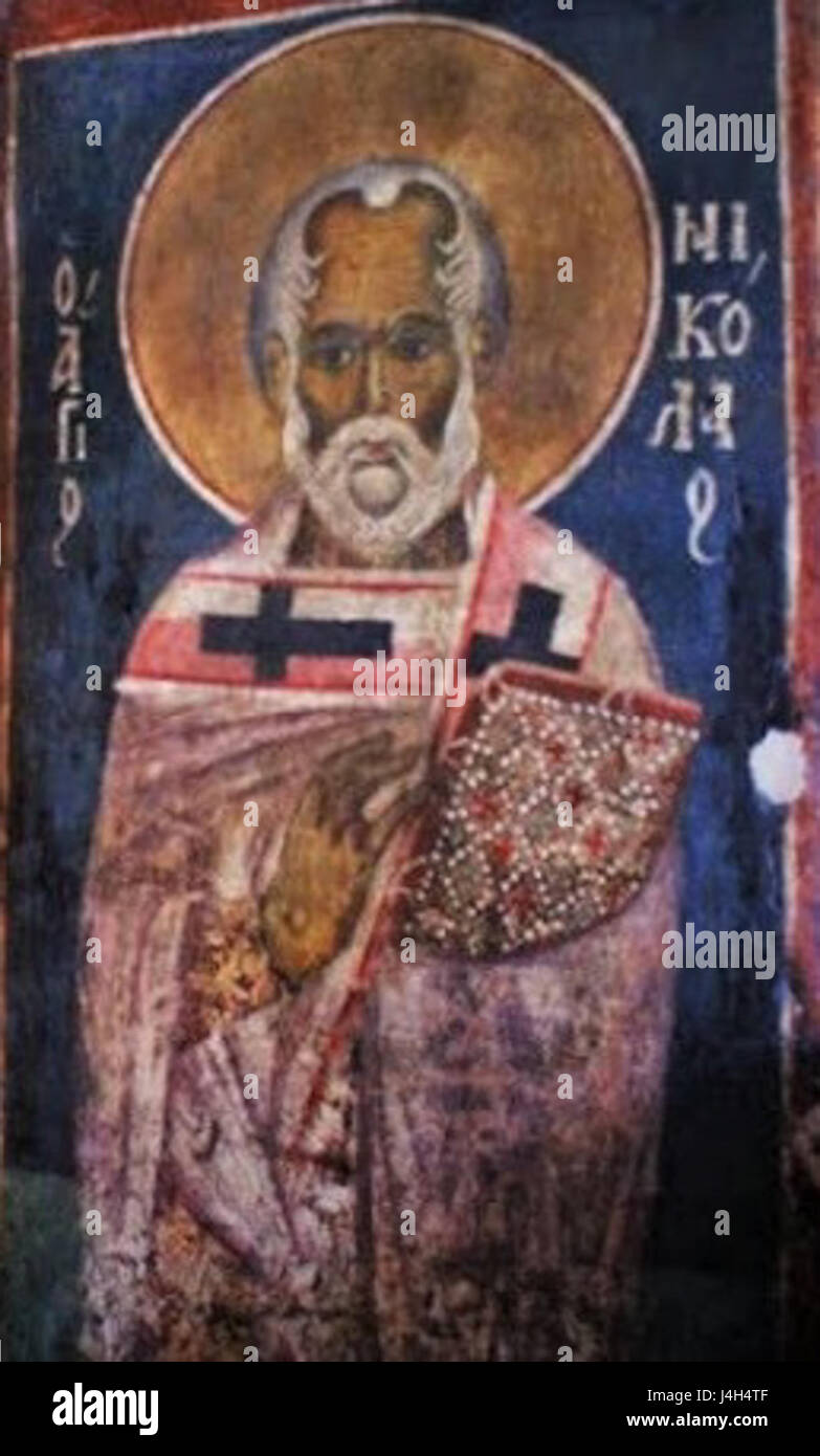 Saint stephen byzantine fresco hi-res stock photography and images - Alamy