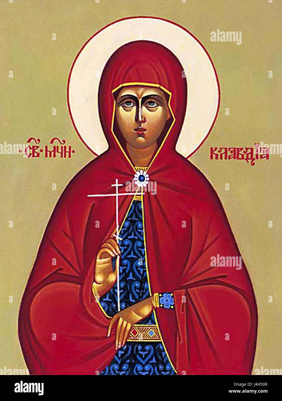 A religious or historical reference to Saint Claudia, a Christian saint ...