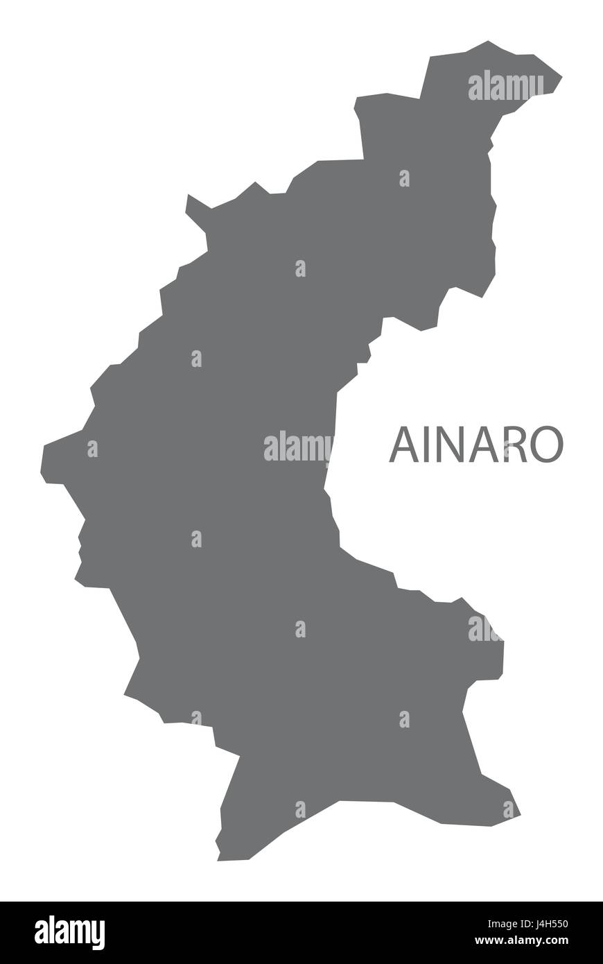 Ainaro East Timor map grey illustration silhouette Stock Vector Image ...