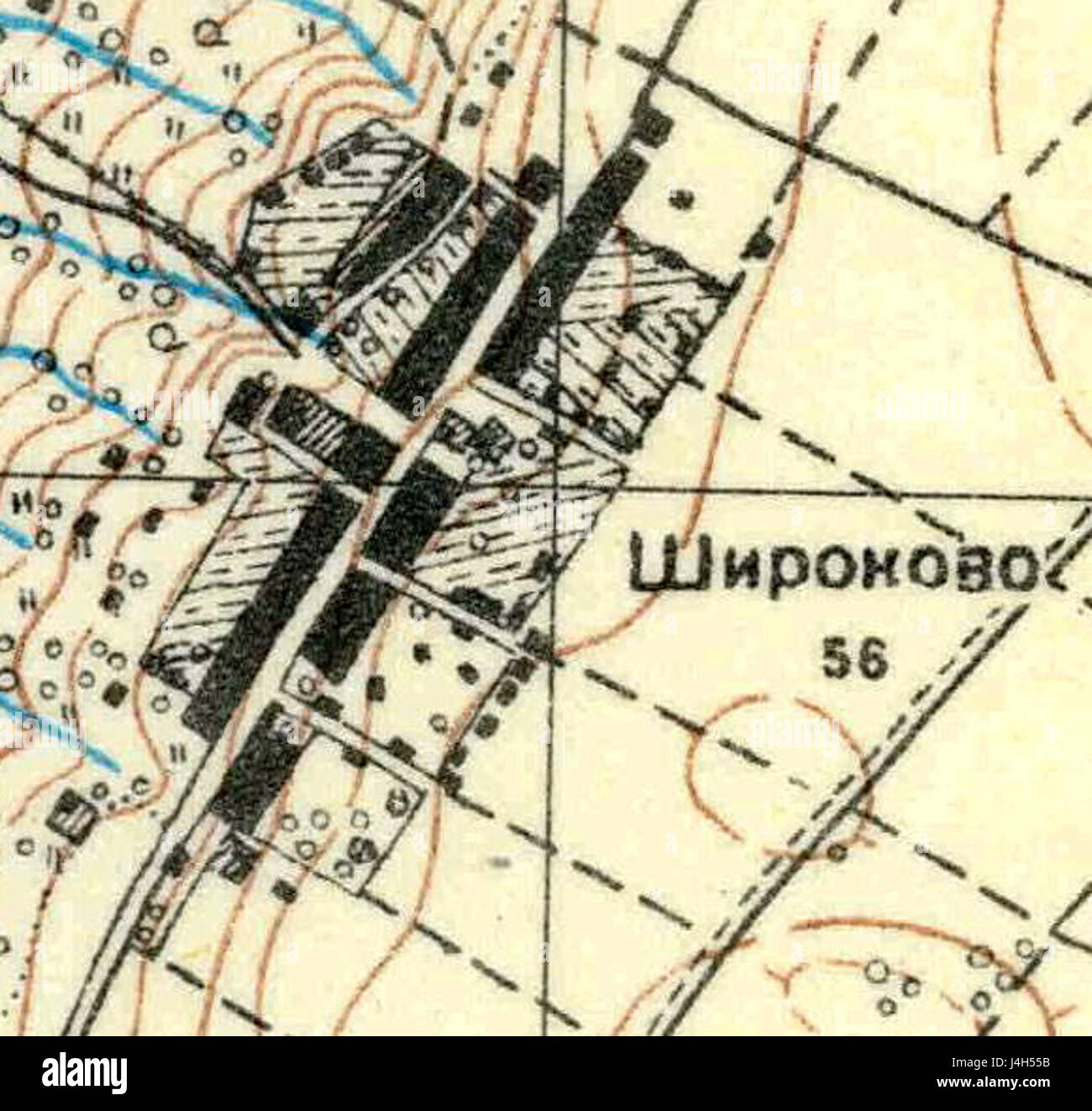 The photograph of Shirokovo, taken in 1930, captures a rural Russian ...