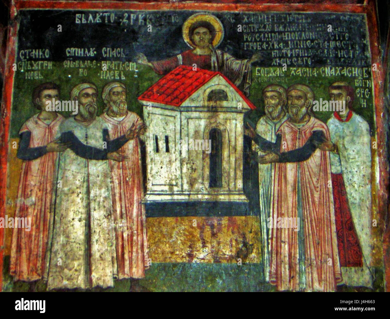 Sts. Theodore Tyron & Theodore Stratelates in Dobarsko Fresco of the ...
