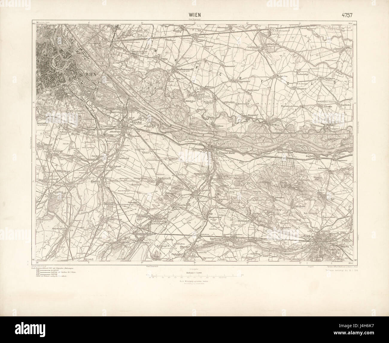 Map of vienna hi-res stock photography and images - Alamy