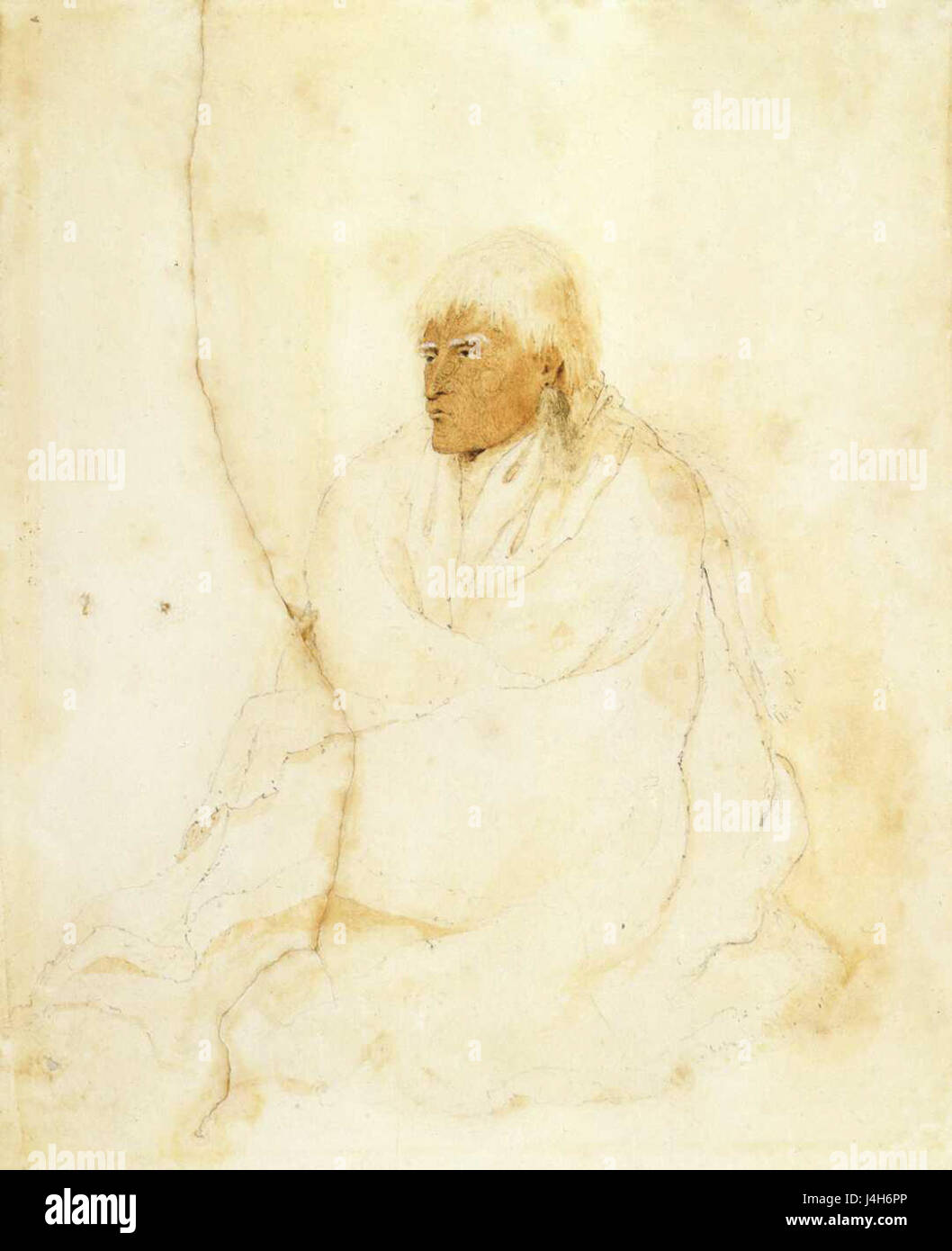 Te Rauparaha, pencil and watercolour by John Alexander Gilfillan, 1842 ...