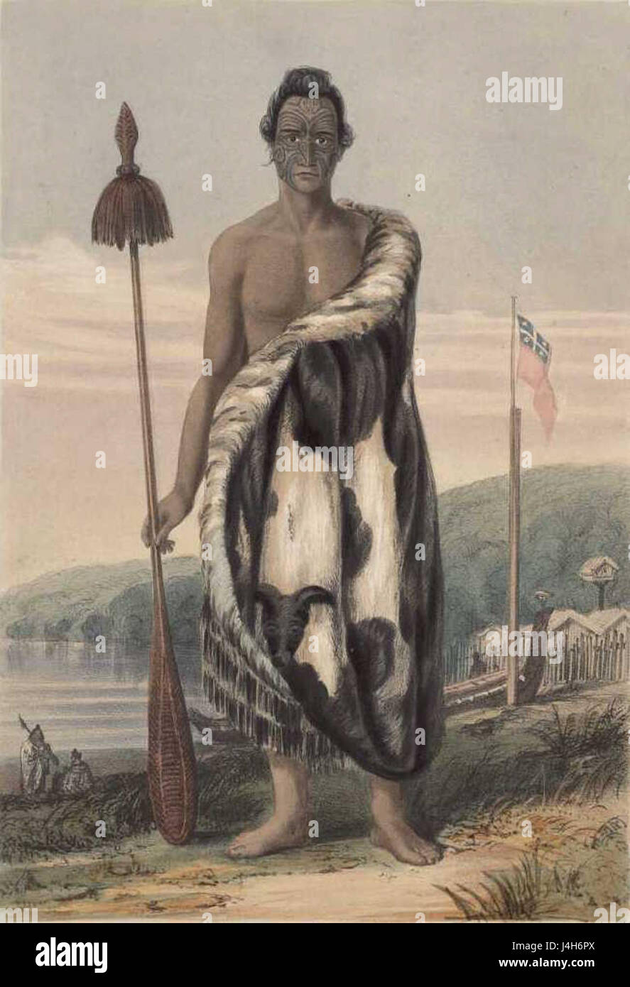 Te Puni Maori Chief Stock Photo - Alamy