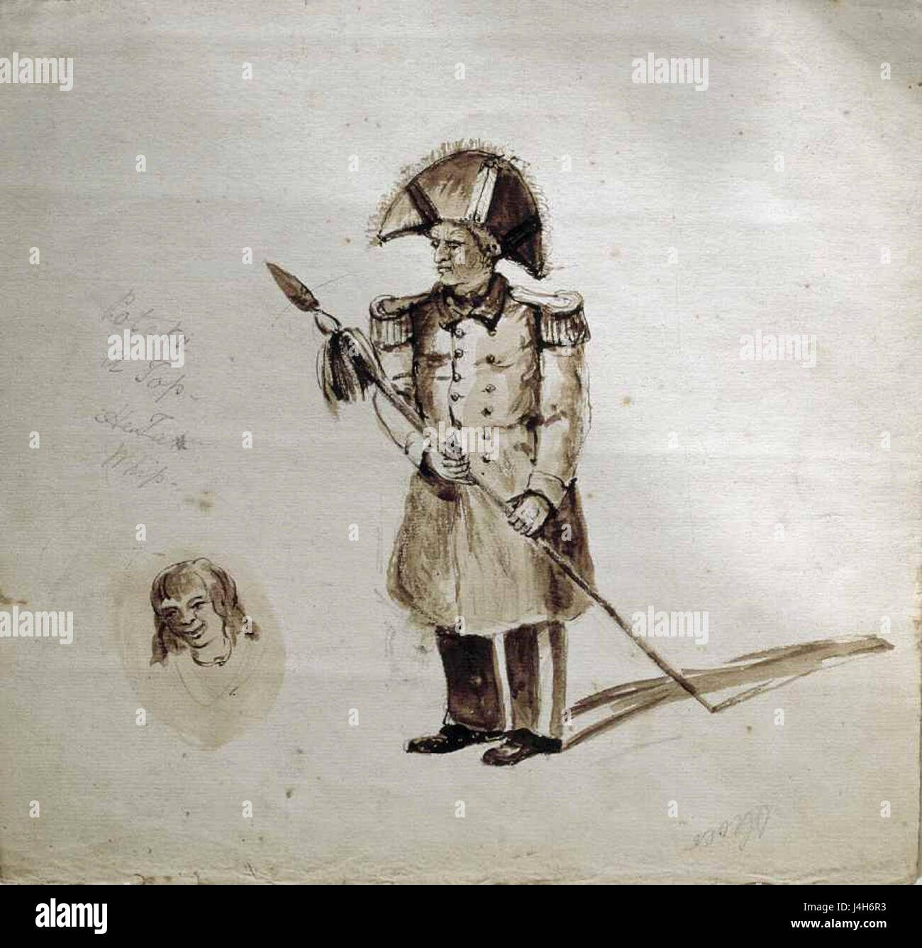 Sepia wash drawing hi-res stock photography and images - Alamy