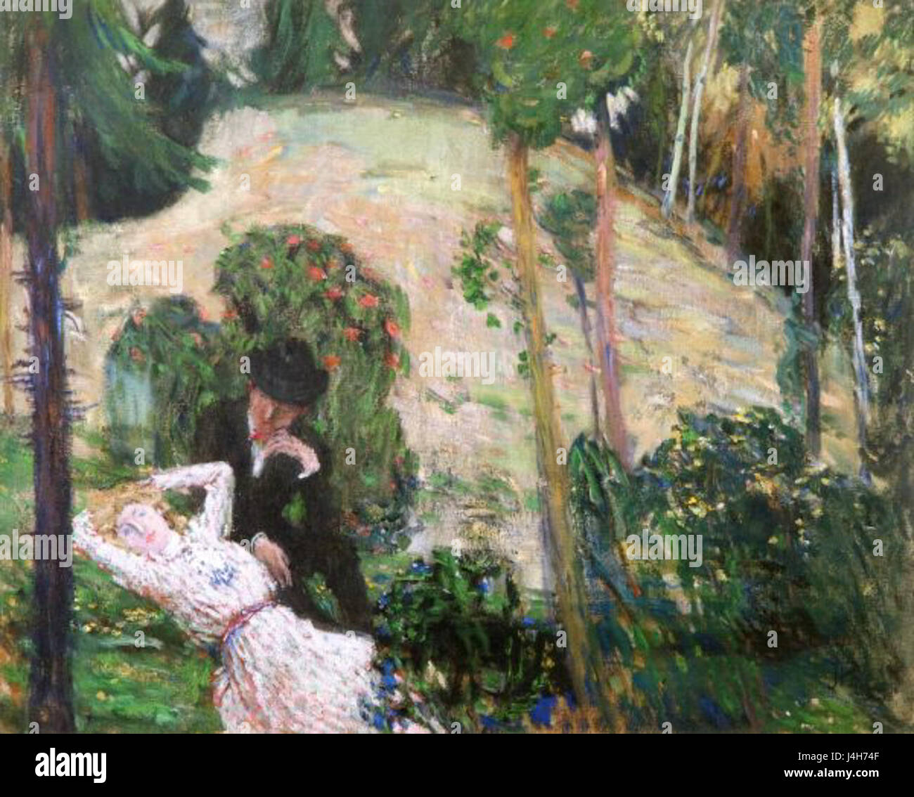 Summer Afternoon Lovers is a painting by Jan Preisler, a Czech artist ...