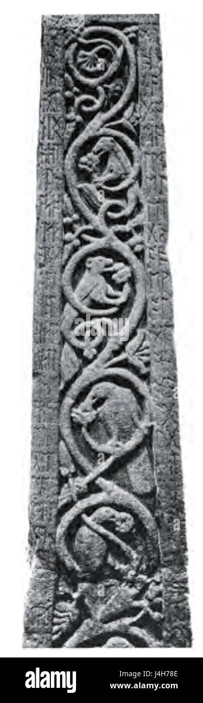 The Ruthwell Cross, located in Scotland, is an early medieval monument ...