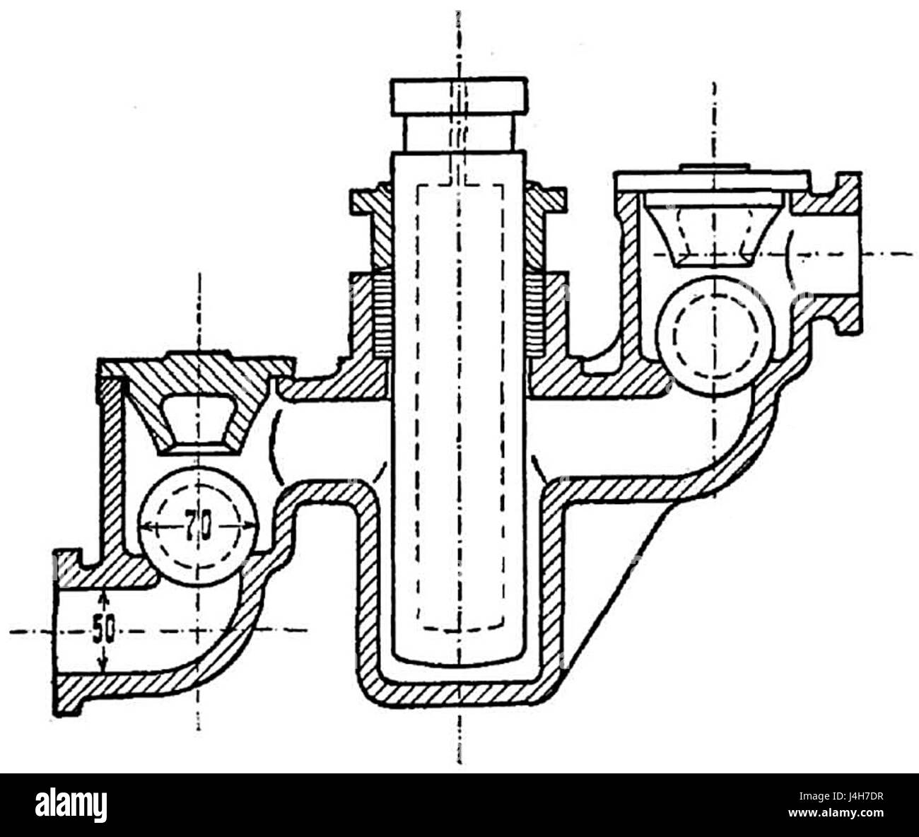 Valve in water pump Black and White Stock Photos & Images - Alamy