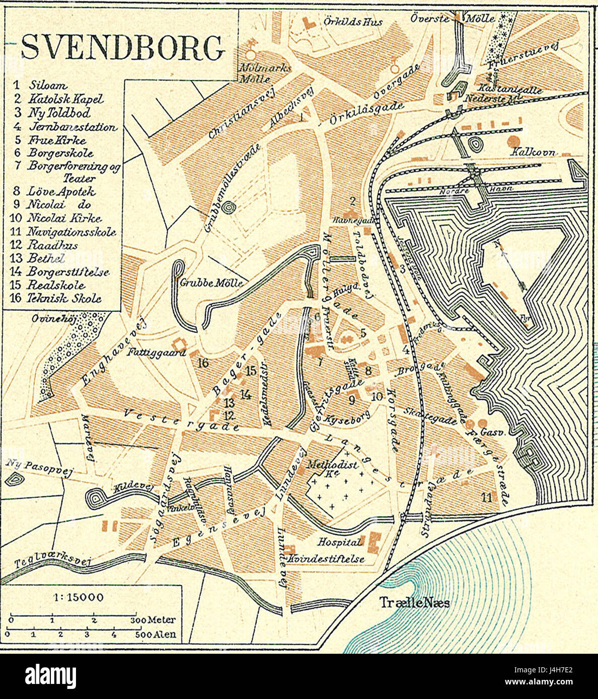 Svendborg map hi-res stock photography and images - Alamy