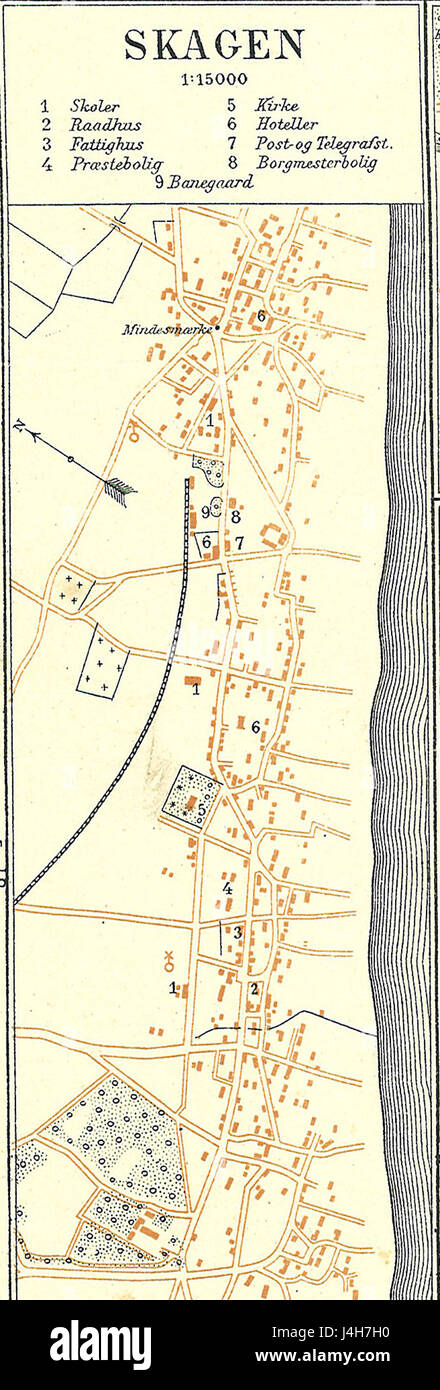 Skagen map hi-res stock photography and images - Alamy