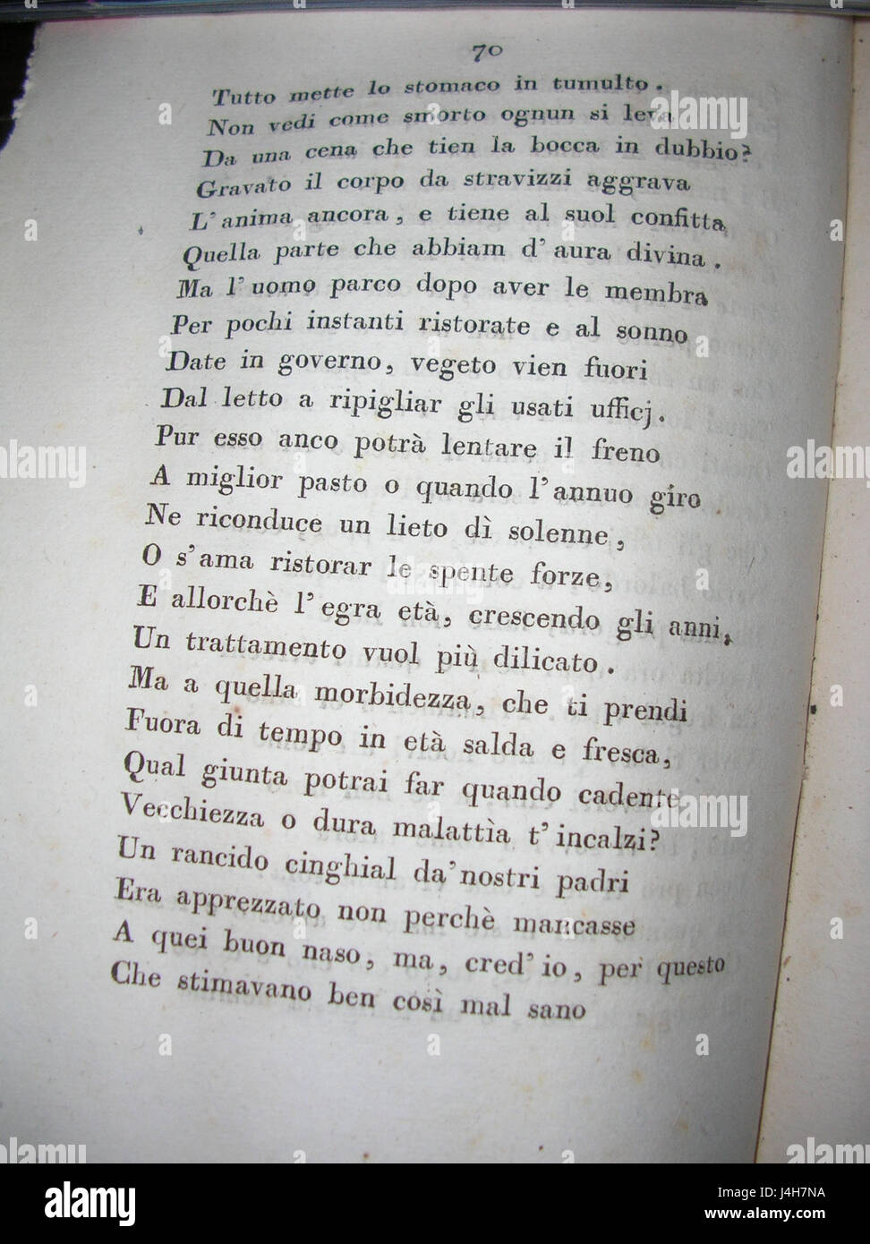 This refers to a page of satirical writings by Orazio, an ancient Roman ...
