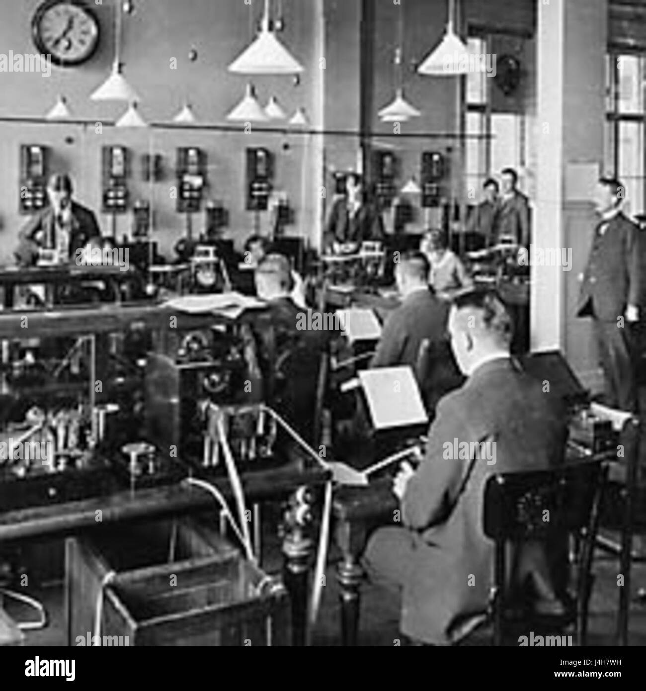 A historical depiction of the Swedish Telegrafverket (Telegraph Agency ...