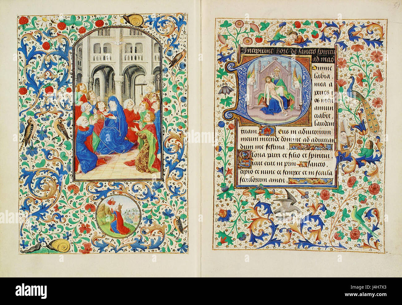 The 'Stundenbuch der Maria von Burgund' is a medieval prayer book ...