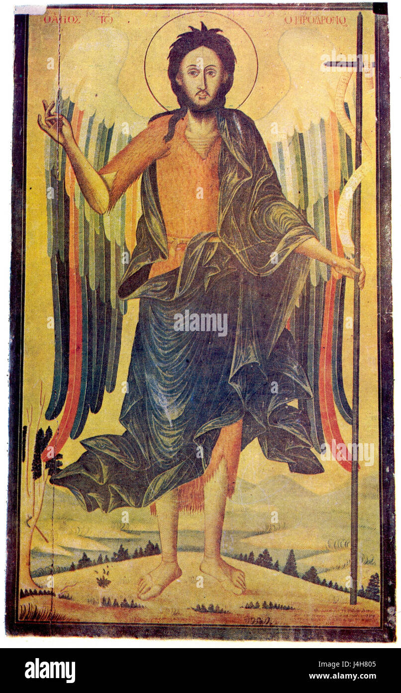 A depiction of Saint John the Baptist by Dimitar from Sozopol, created ...