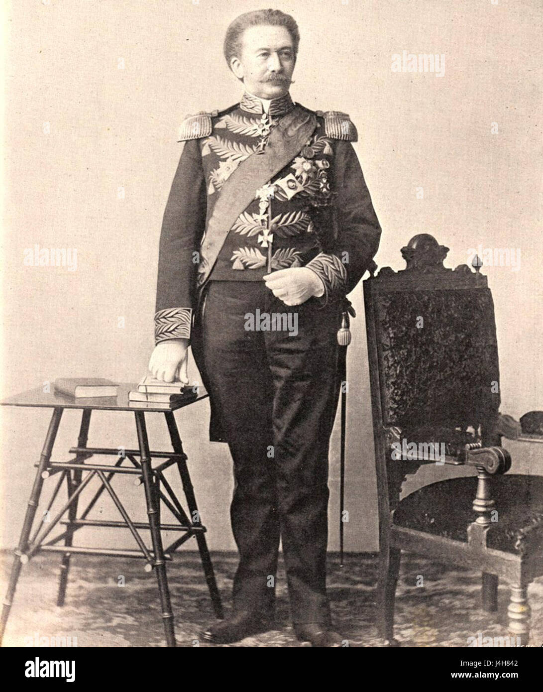 Taets van Amerongen, baron HWJE. Kapitein der Huzaren Stock Photo - Alamy