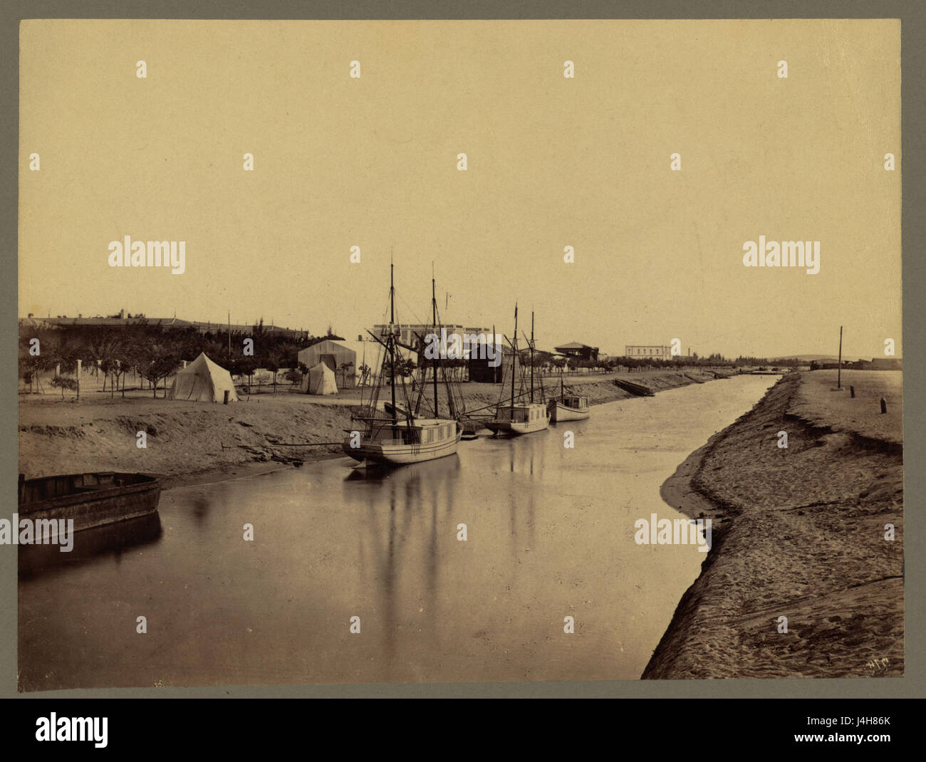 The Suez Canal, a vital waterway connecting the Mediterranean Sea to ...