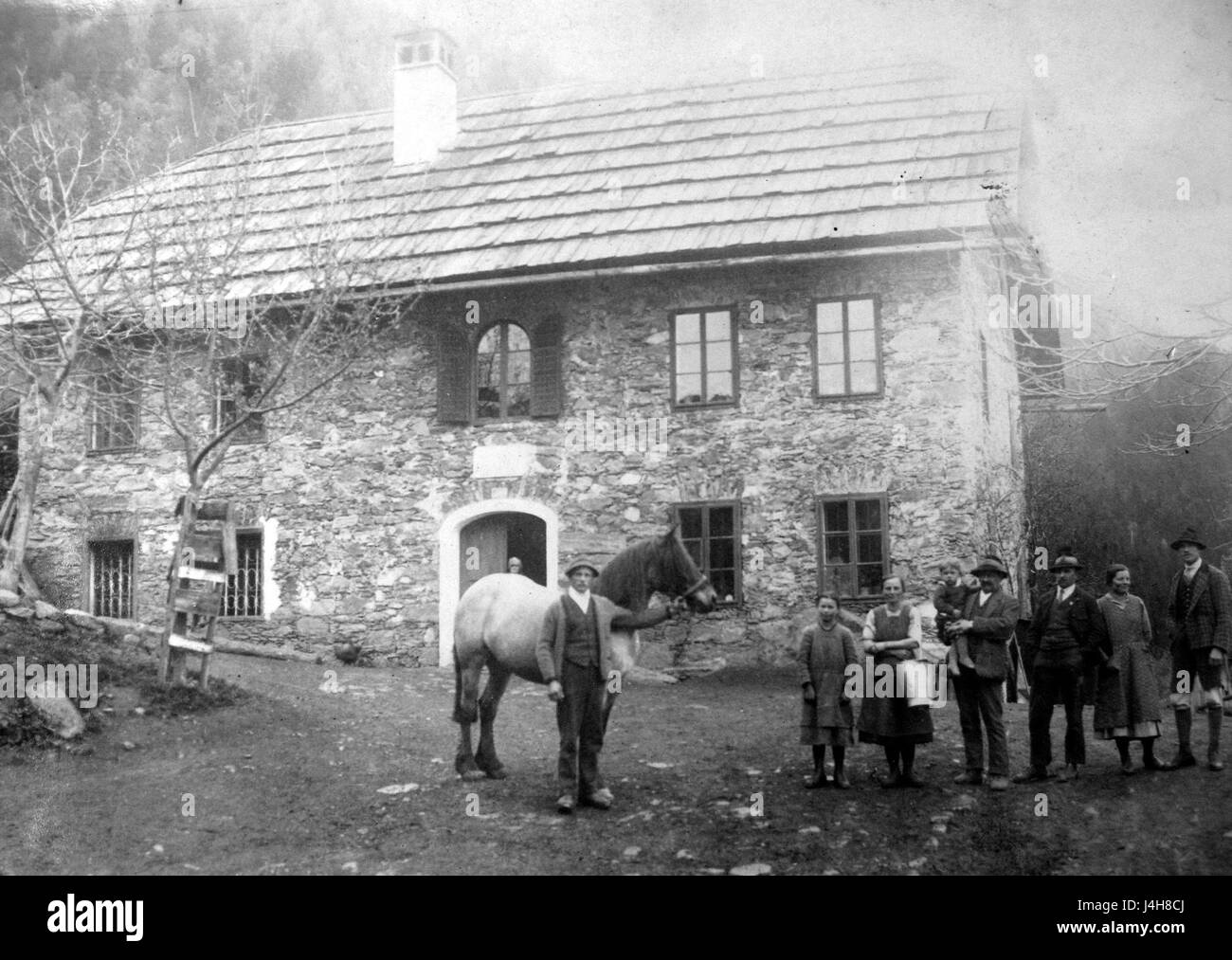The 1910 photograph by Sappl Steggbauer depicts a significant moment or ...