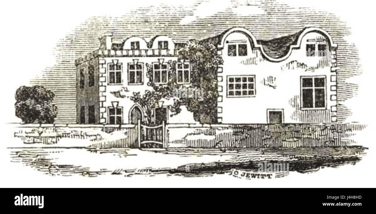 This historical image by O. Jewett depicts the remains of the Abbey of ...