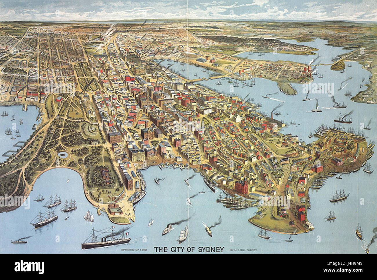 Old sydney map hi-res stock photography and images - Alamy