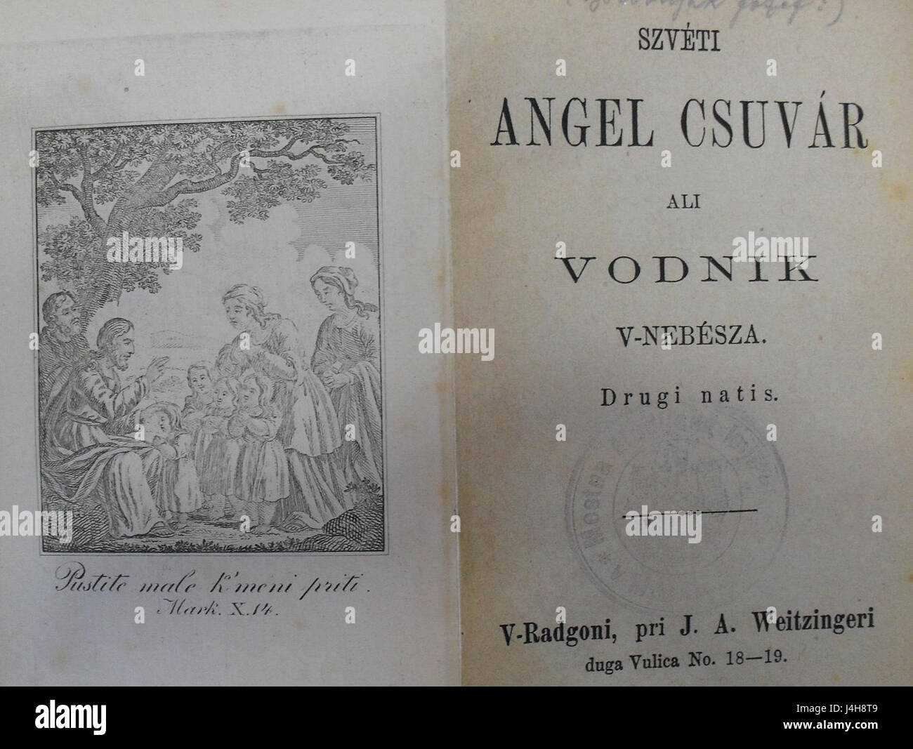 'Szveti angel csuvar' (1890) is a painting by Hungarian artist Károly ...