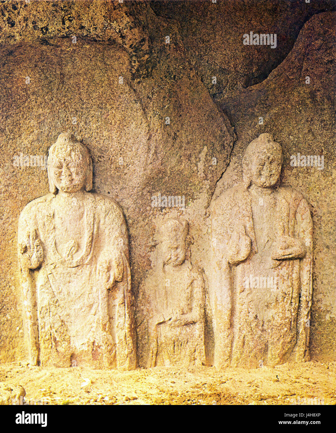 Buddha triad hi-res stock photography and images - Alamy