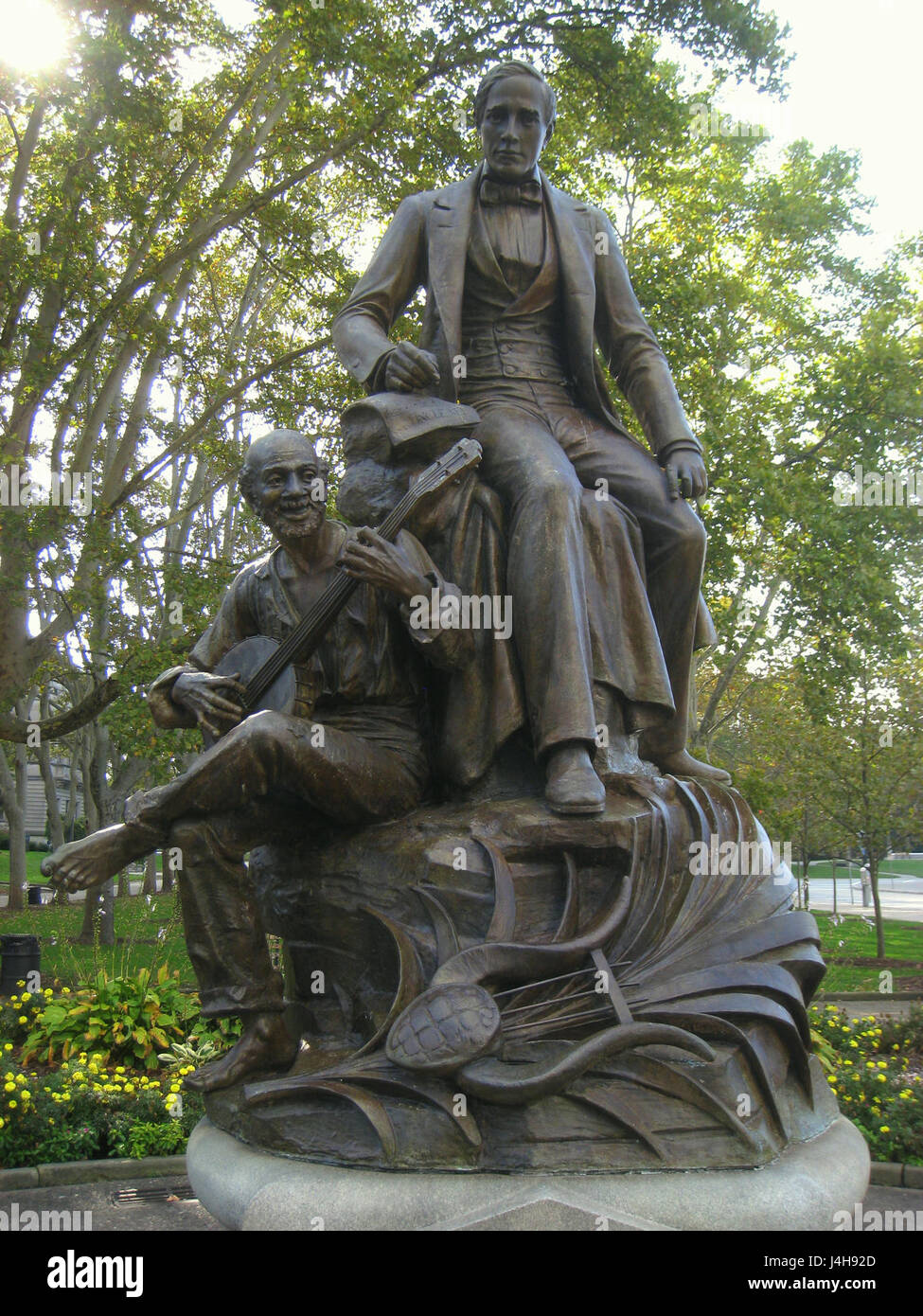 The Stephen Foster Monument in Pittsburgh honors the famous American ...