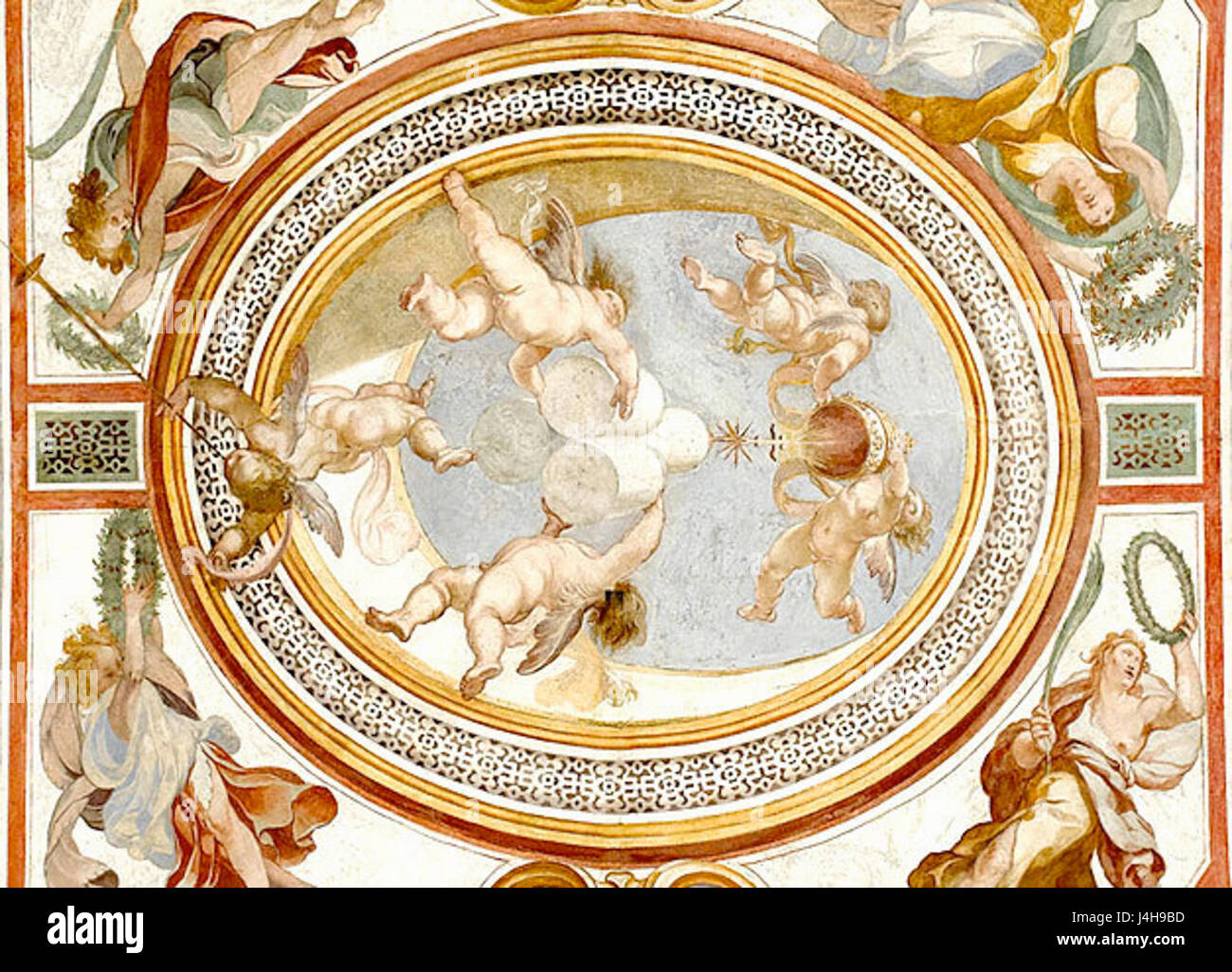 The 'Scala Sancta' fresco, completed around 1700, is an important ...