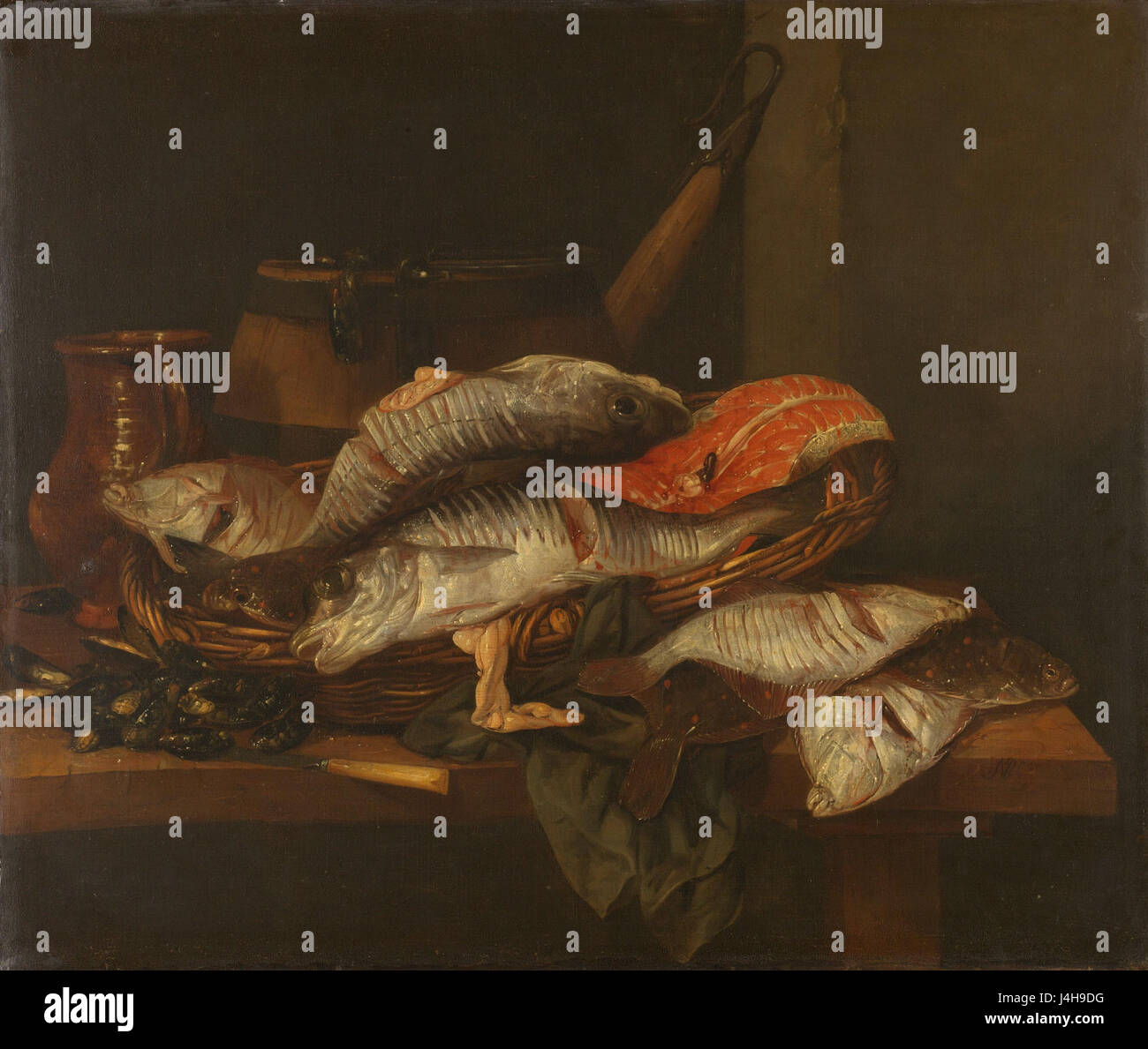 'Stilleven met vissen' (Still Life with Fish) is a 17th-century Dutch ...