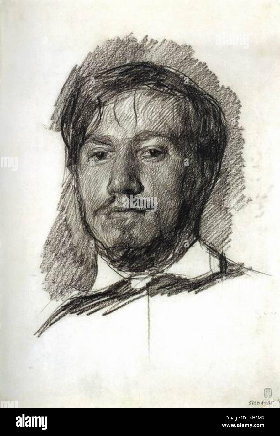 This self-portrait by Russian artist Valentin Serov, painted in 1883 ...