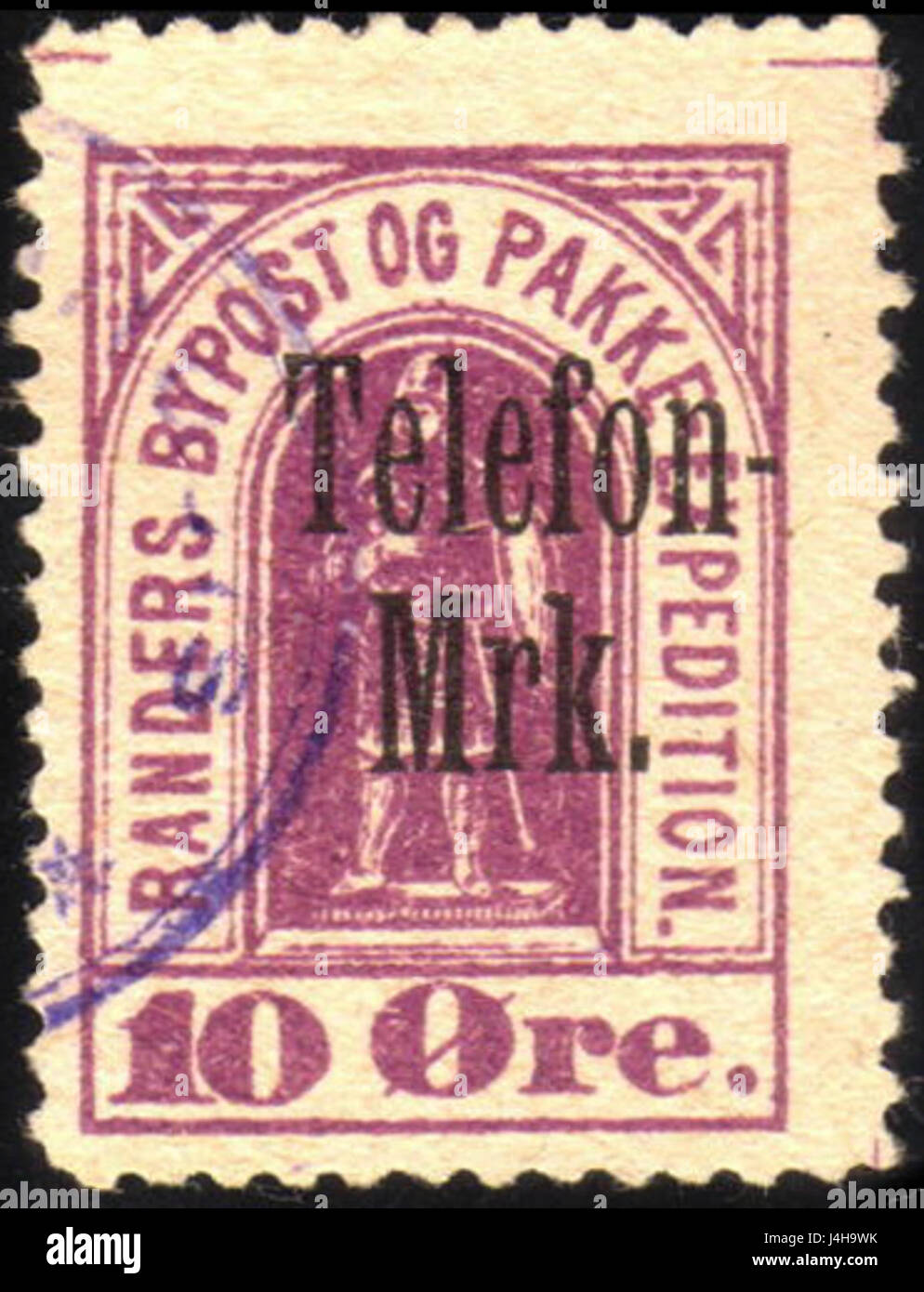 StampRanders1888.JPG depicts a 1888 private local post stamp from ...