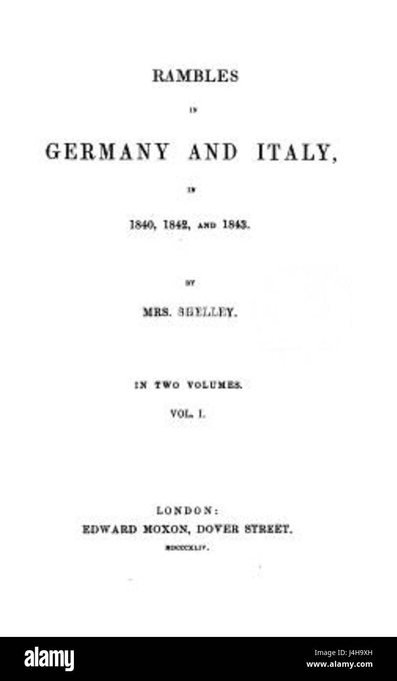 Shelley Rambles is a literary work focused on the travels and ...