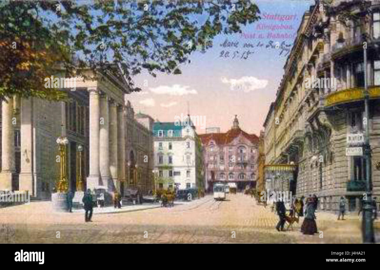 A historical image of Stuttgart Central Station (Hauptbahnhof) from ...