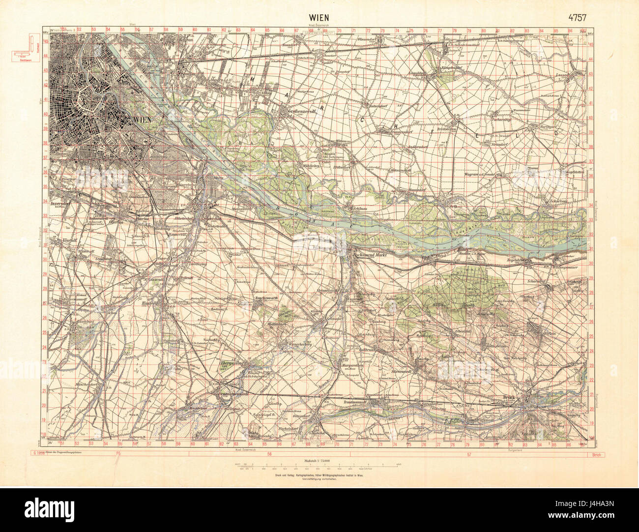 Map of vienna hi-res stock photography and images - Alamy