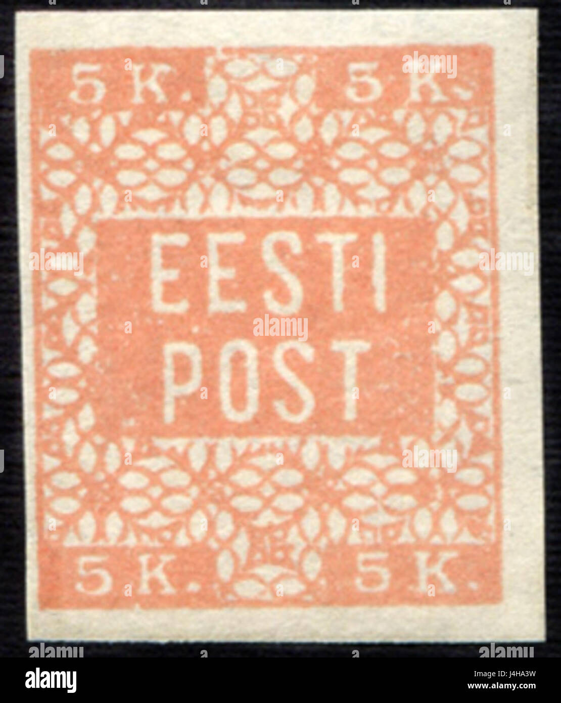 A 1918 stamp from Estonia, part of a series issued during the countryâ ...