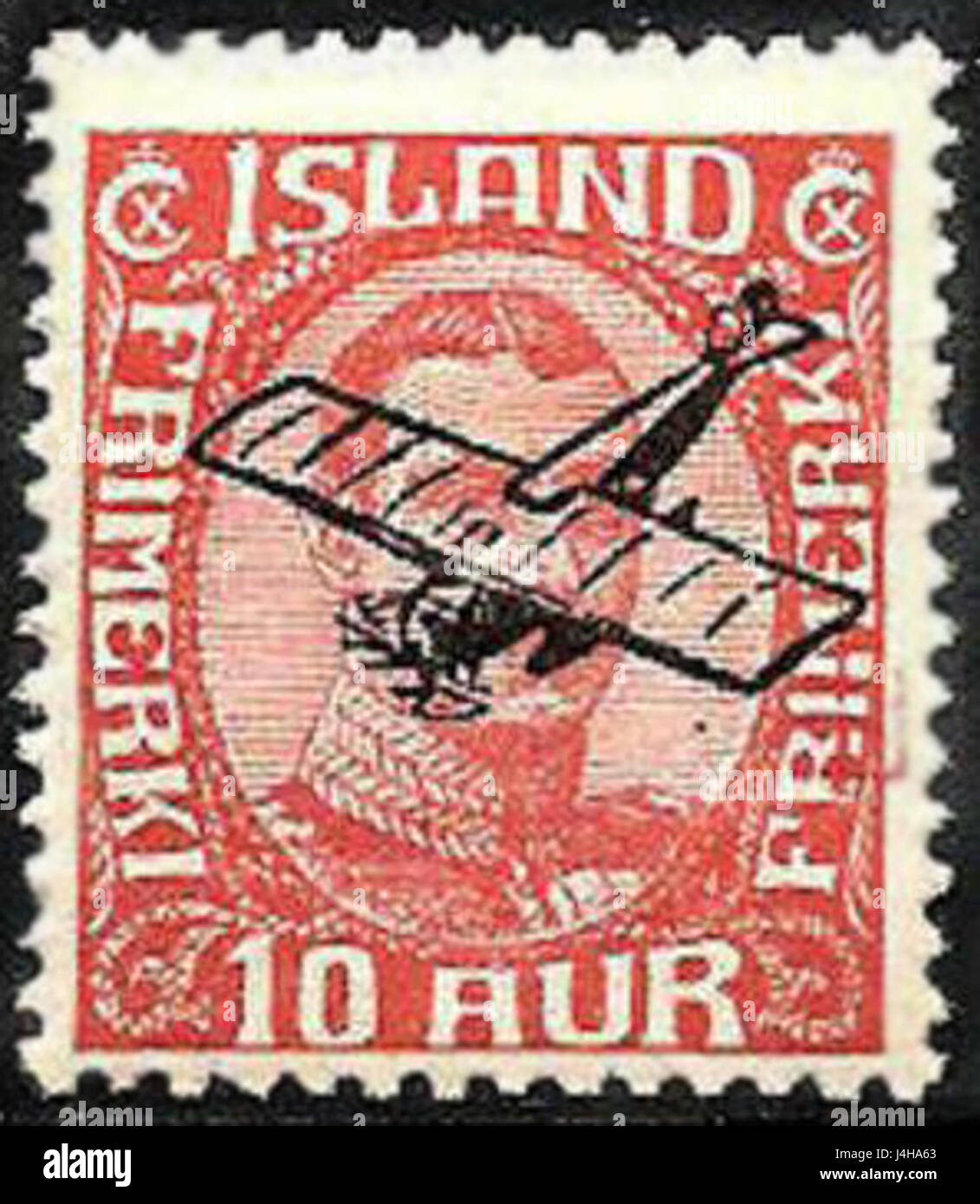 The Iceland 1928 stamp (Michel 122) was part of a series of postal ...