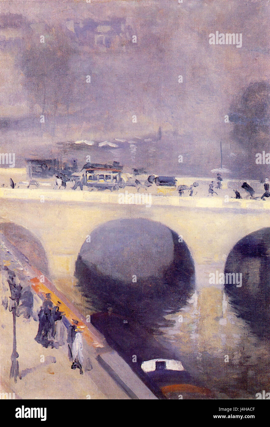 Stroeher 1903 bruecke paris Stock Photo - Alamy