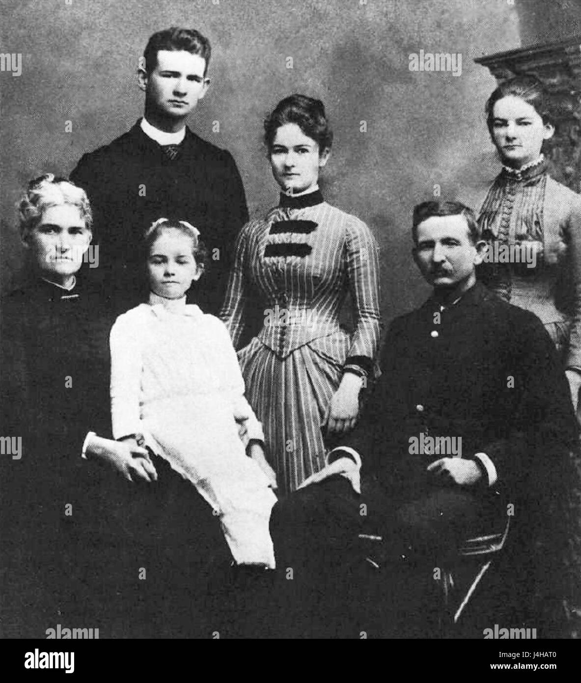 Samuel T. Alexander and family Stock Photo - Alamy