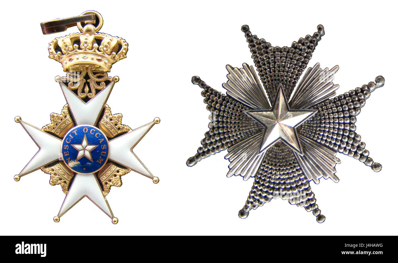 Sweden Order of the North Star Stock Photo - Alamy