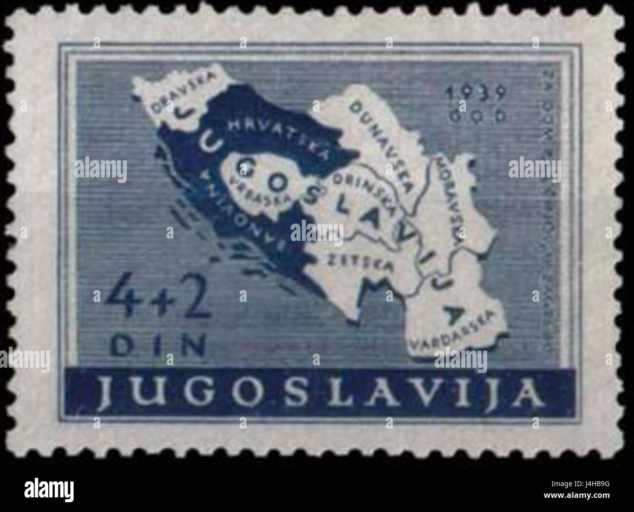 This Yugoslavian stamp from 1940, cataloged under Michel number 417 ...