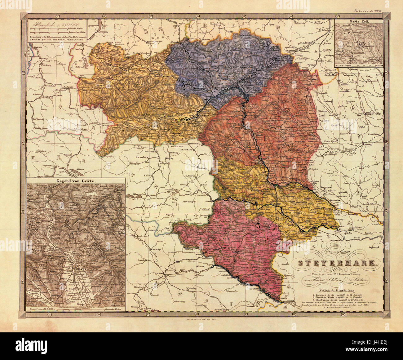 Steiermark map hi-res stock photography and images - Alamy