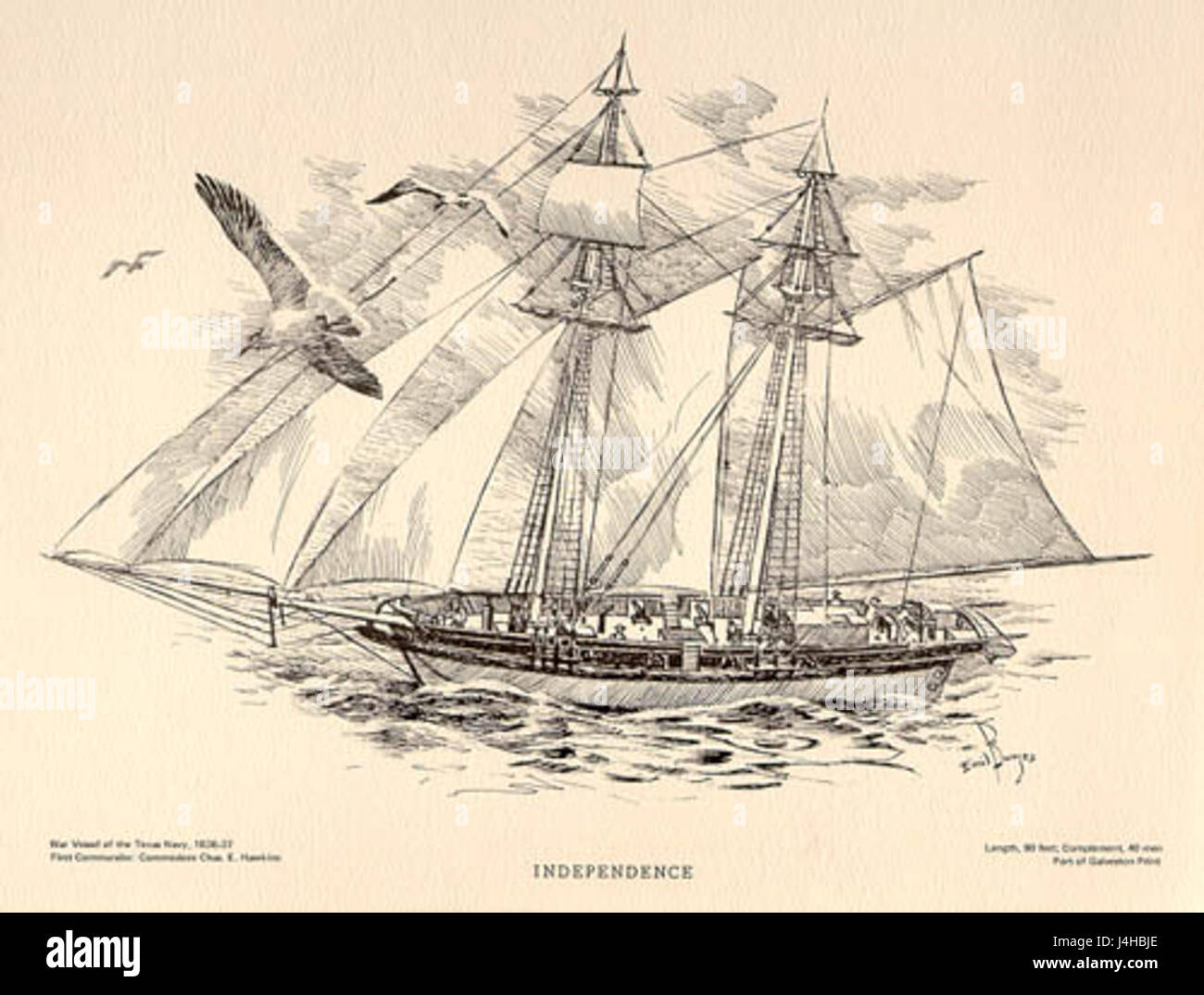 The Texan schooner Independence was an important vessel in the history ...