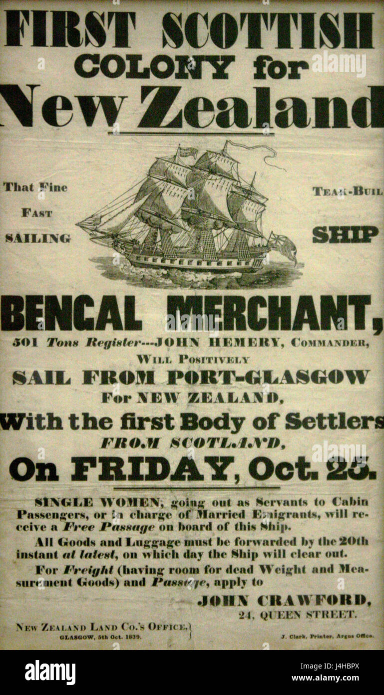 This Scottish poster from the late 19th century promotes emigration to ...