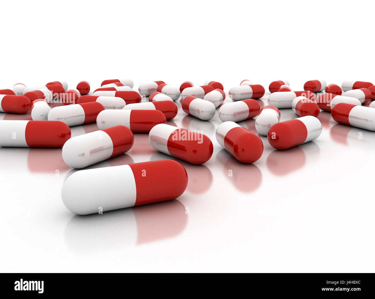 Red and white pill hi-res stock photography and images - Alamy