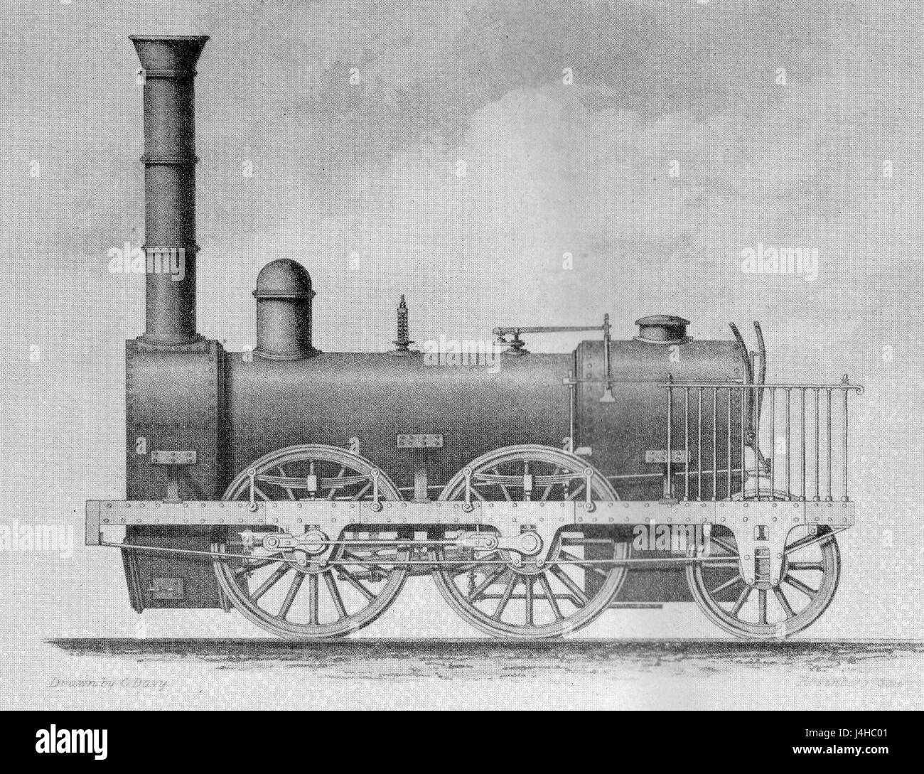 Steam stephenson Black and White Stock Photos & Images - Alamy