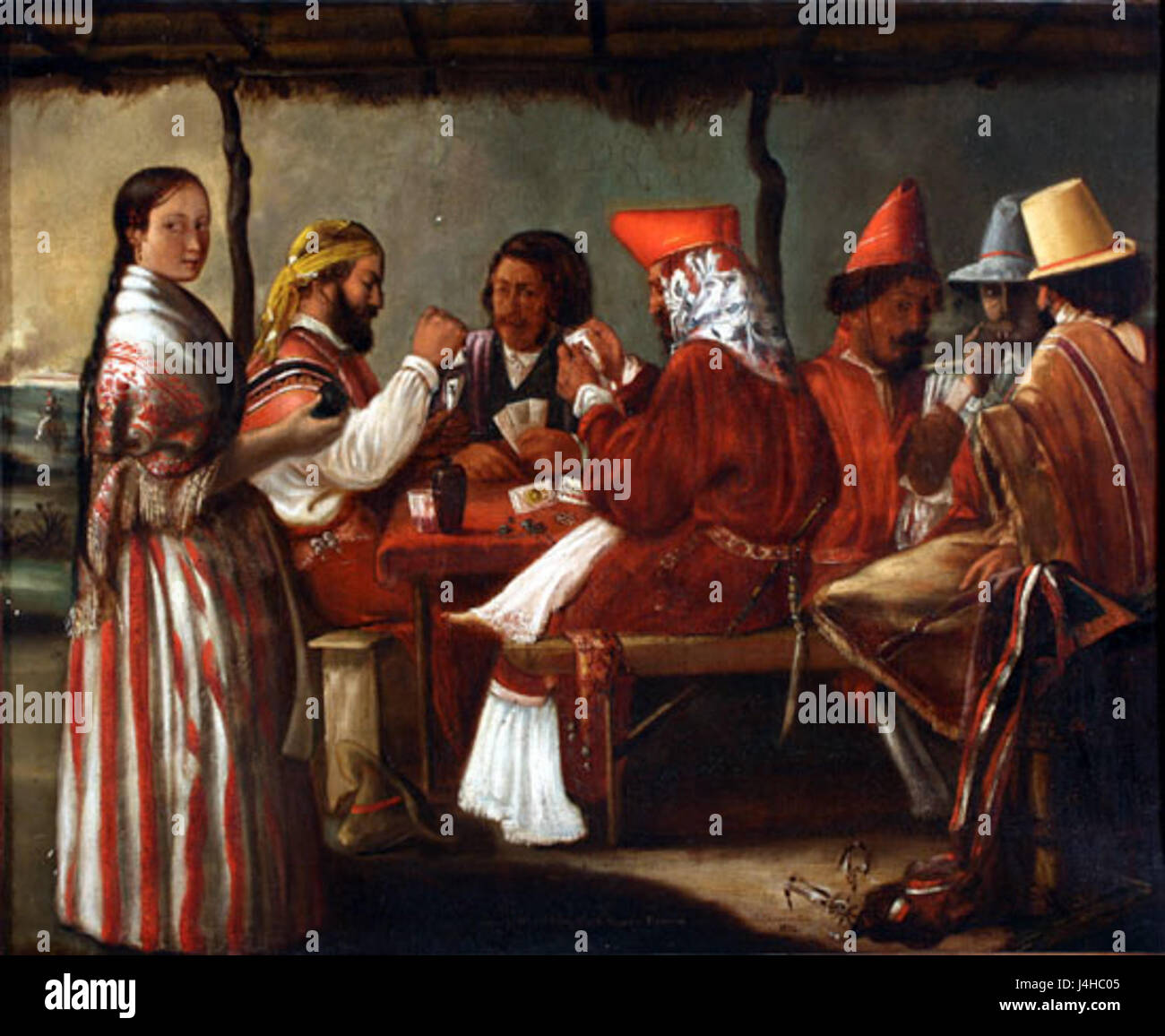 Soldiers of Juan Manuel de Rosas 1852 Stock Photo - Alamy