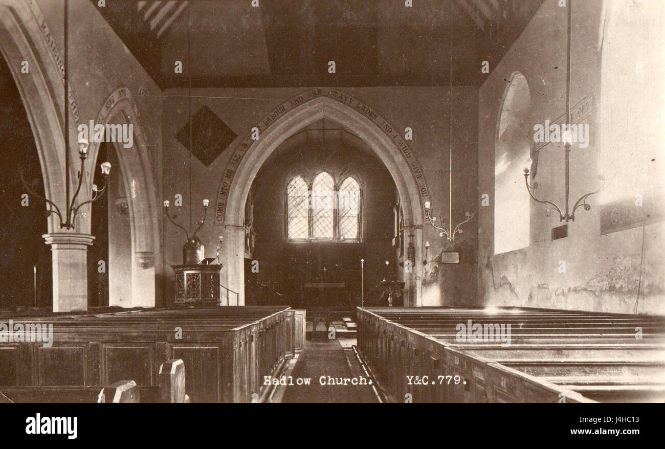 The interior of St. Mary's Church in Hadlow is a fine example of ...