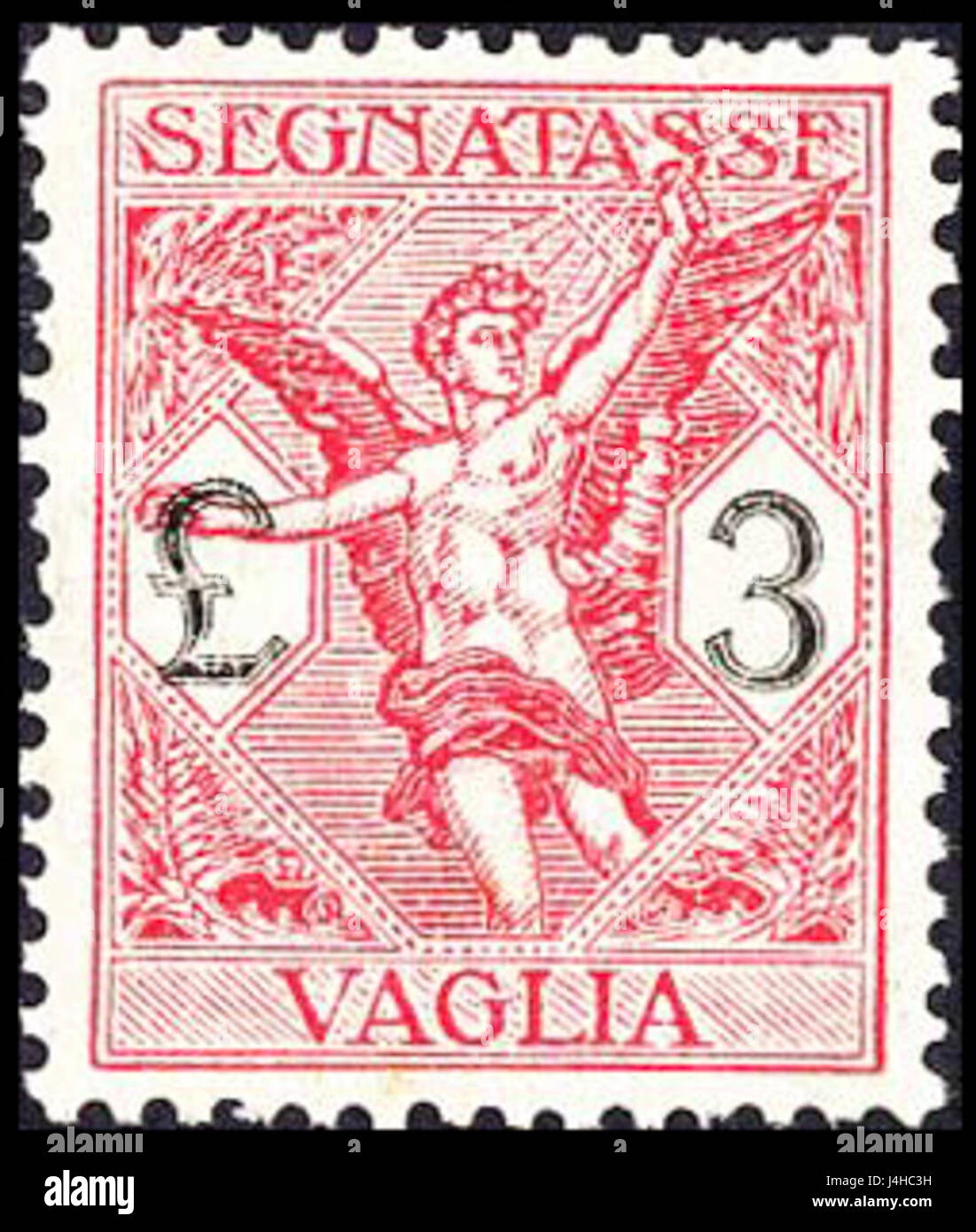This image shows a 1924 Italian postage stamp, part of the Segnatasse ...