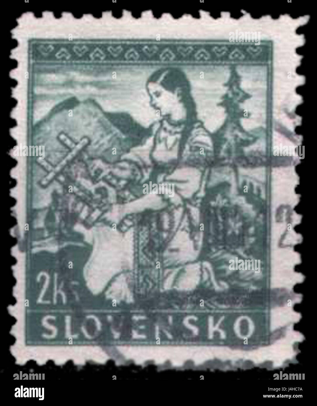 The Stamp Slovakia 1939 Michel 43A is a commemorative postage stamp ...