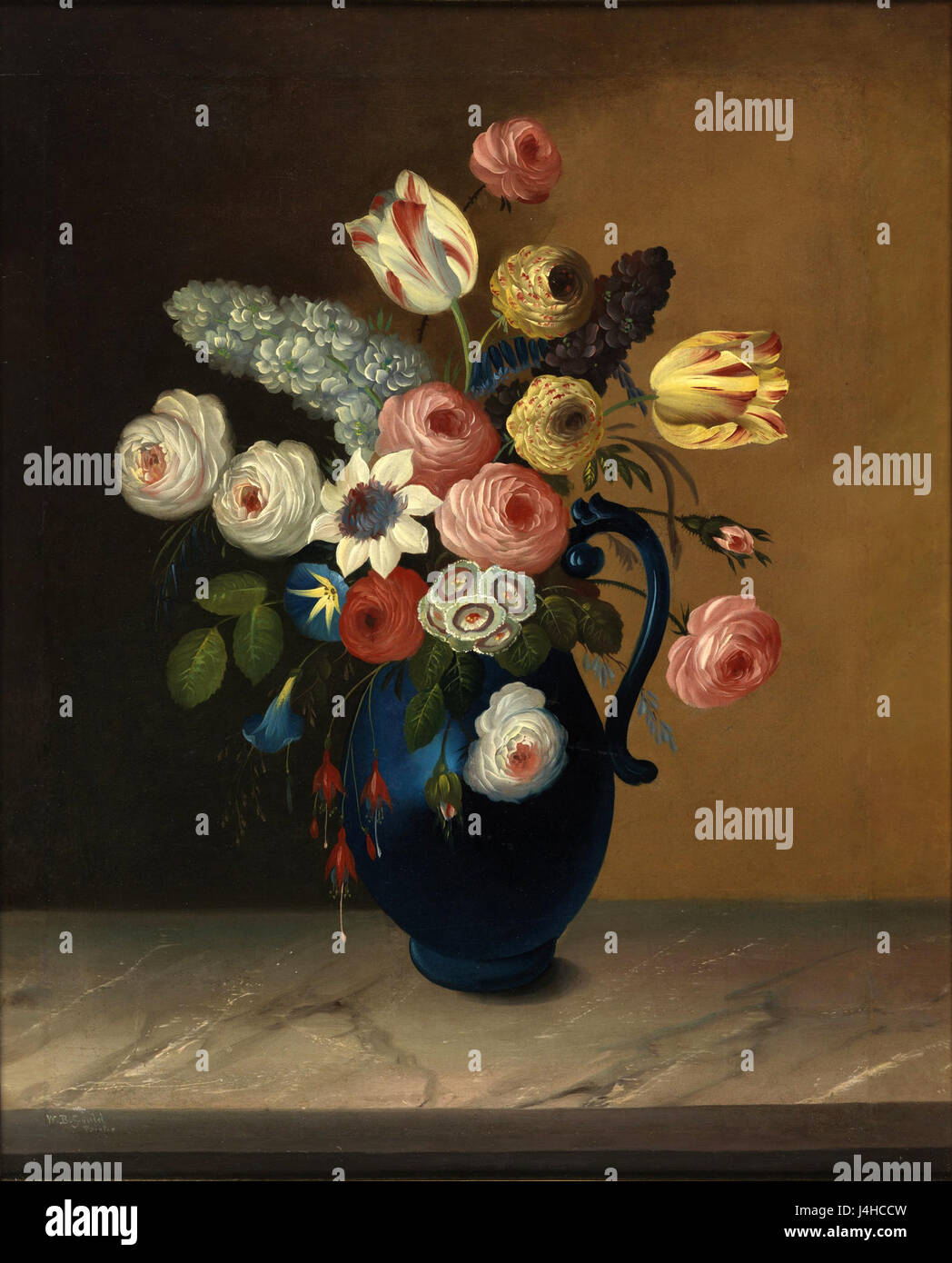 This still life painting by William Buelow Gould, created around 1840 ...