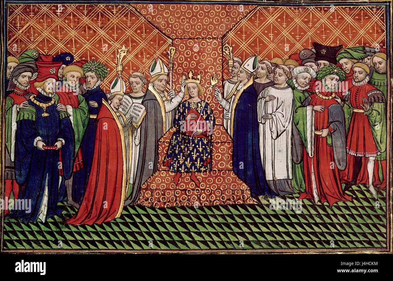 A historical depiction or event related to Charles VI of France, often ...